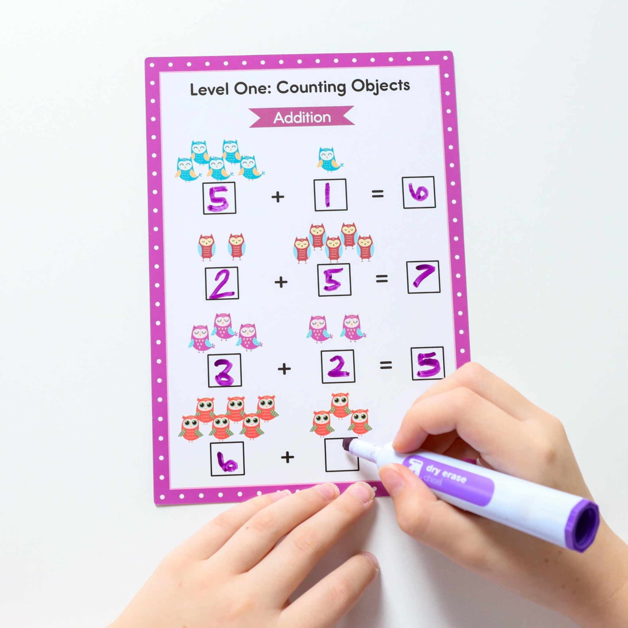 Reusable Dry Erase Addition & Subtraction Cards - Math Learning Made E ...