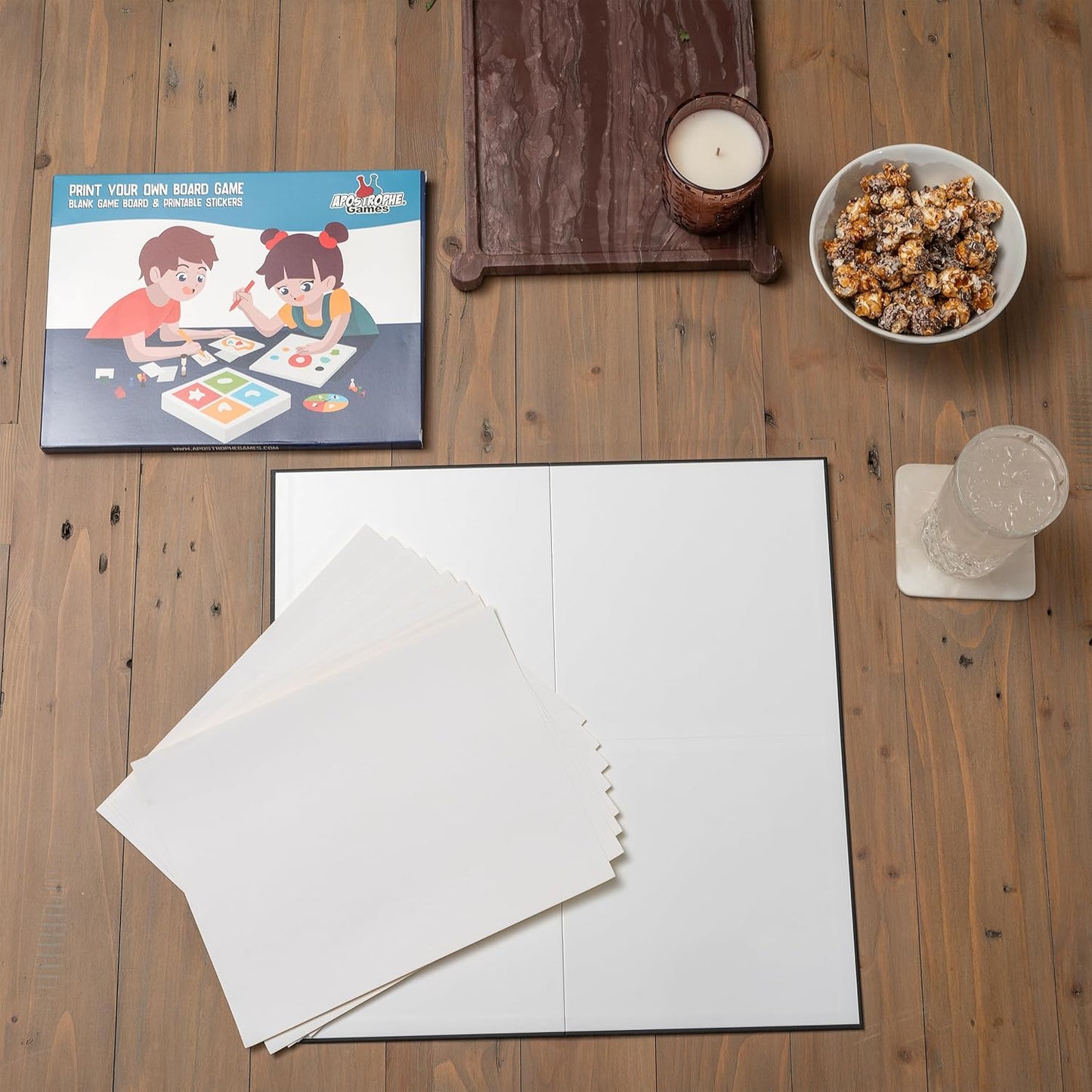 Print Your Own Board Game - 1 Game Board with Printable Sticker Sheets ...