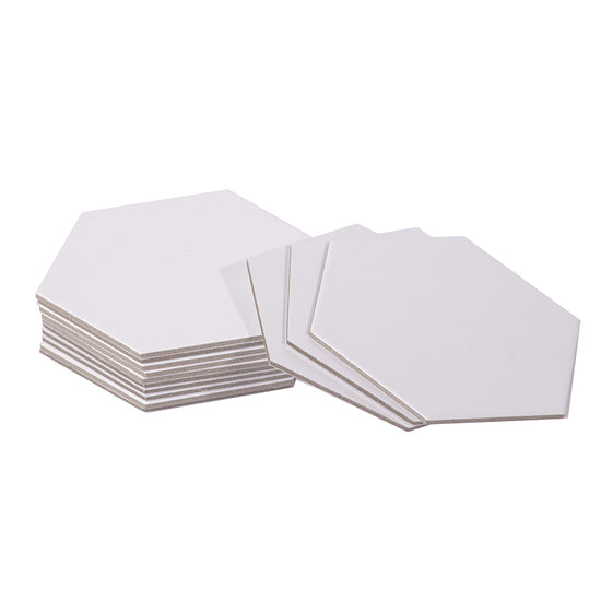 20 Blank Hexagon Board Game Tiles - Same Size As Settlers of Catan Til ...