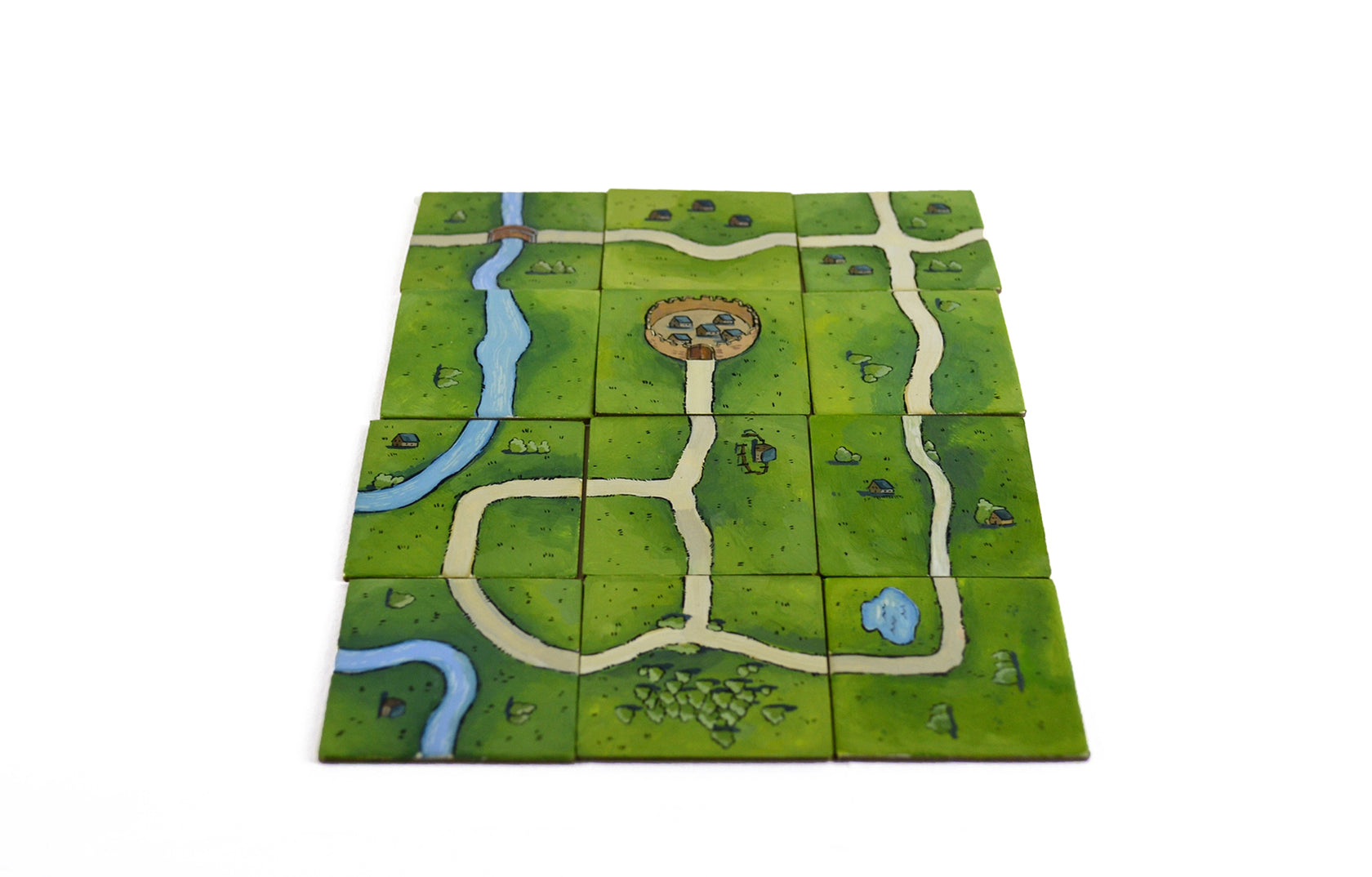 Square Board Game Tiles - 84 Pieces - Same Size as Carcassonne Game Ti ...
