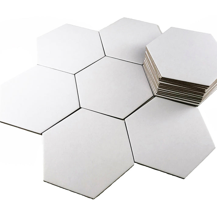 20 Blank Hexagon Board Game Tiles - Same Size As Settlers of Catan Til ...